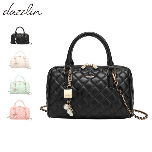 ダズリン dazzlin バッグ ボストンバッグ ショルダー レディース 斜めがけ 大人 軽量 キルティング リボンチャーム付 DAZ60280B