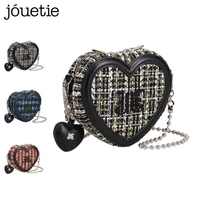 ジュエティ jouetie バッグ ショルダーバッグ JJツィード レディース 軽量 斜めがけ コンパクト ハート型 JUT-82230B