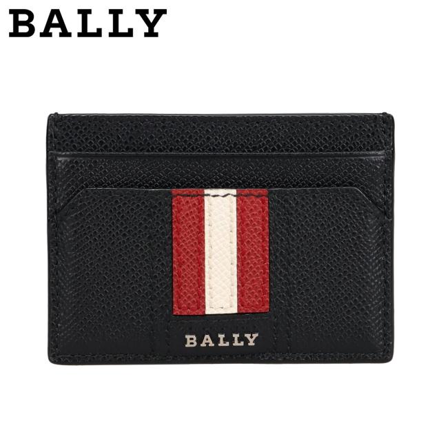 バリー Bally カードケース 名刺入れ 定期入れ ID メンズ レディース スリム 本革 ブラック 黒 589882
