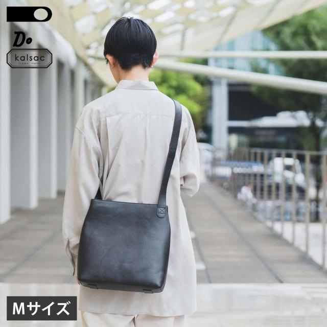 DO ドー バッグ ショルダーバッグ メンズ レディース A4 牛革 本革 斜めがけ SIMPLE LEATHER SHOULDER M ブラック 黒 52110133