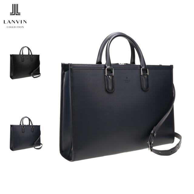 ランバン コレクション LANVIN COLLECTION バッグ ビジネスバッグ ブリーフケース ニューフロー メンズ A4 B4 本革 斜めがけ 282562