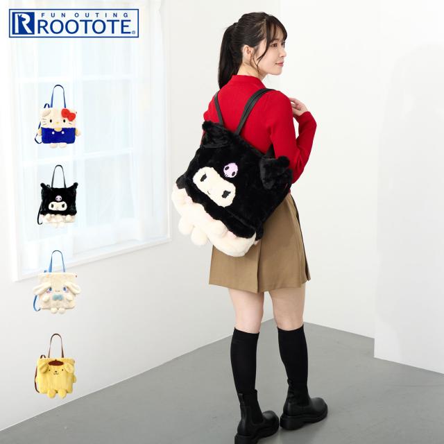 ルートート バッグ トートバッグ バックパック IP.トールcryptid.サンリオ-A レディース 軽量 A4 2WAY 8466