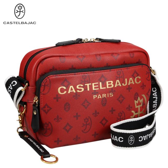 カステルバジャック CASTELBAJAC バッグ ショルダーバッグ サシャ メンズ レディース 斜めがけ 大人 軽量 SACHA レッド 48181