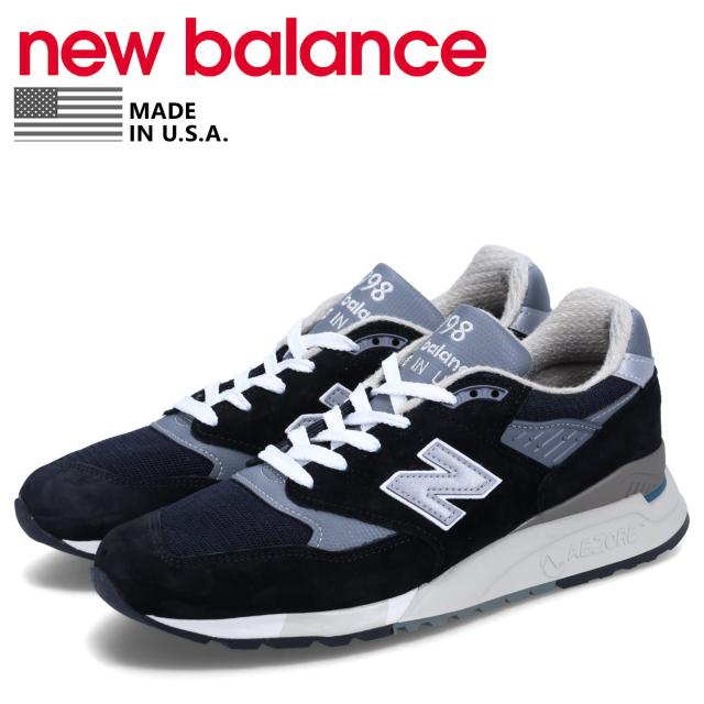 訳あり ニューバランス new balance 998 スニーカー メンズ ブラック 黒 U998BL 返品不可