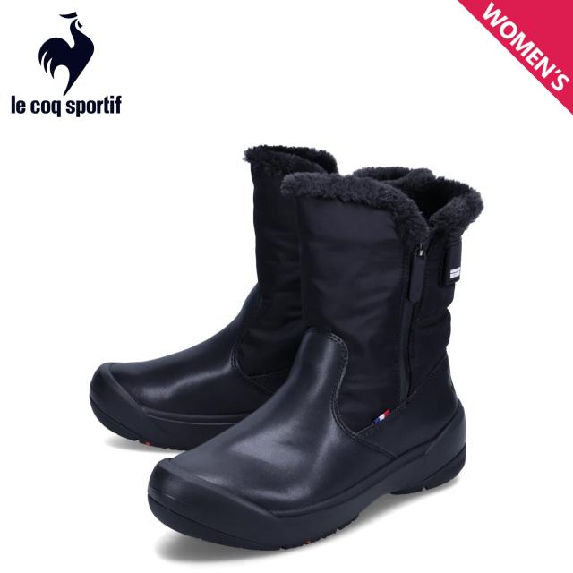 ルコック スポルティフ le coq sportif ブーツ ショートブーツ LCS ラルシュ 3 レディース 防寒 サイドジップ LCS LARCHE 3 QL3WJD81BK