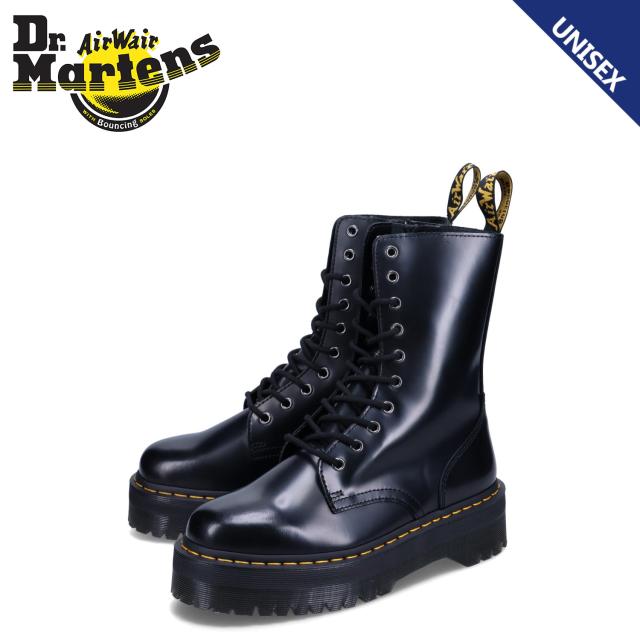 ドクターマーチン Dr.Martens 10ホール ブーツン シューズ ベサン ジェイドン ハイ メンズ レディース 厚底 ブラック 黒 25565001
