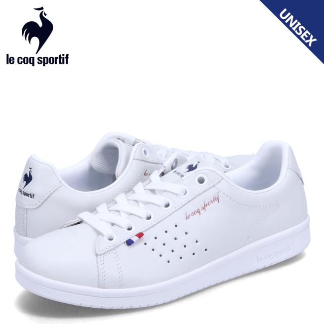 ルコック スポルティフ le coq sportif スニーカー ラ ローラン ECCOレザー レイン メンズ レディース 防水 軽量 ホワイト 白 QL1XJC20WH