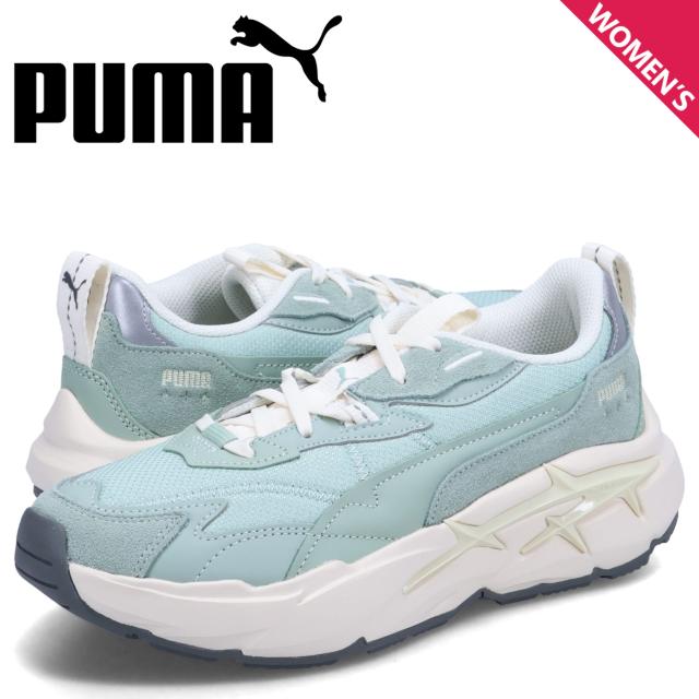PUMA プーマ スニーカー ウィメンズ スピナ ニトロ トーナル レディース 厚底 SPINA NITRO TONAL WNS ライト ブルー 393782-03