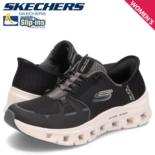 スケッチャーズ SKECHERS スリップインズ グライドステップ プロ スニーカー レディース ブラック 黒 150420