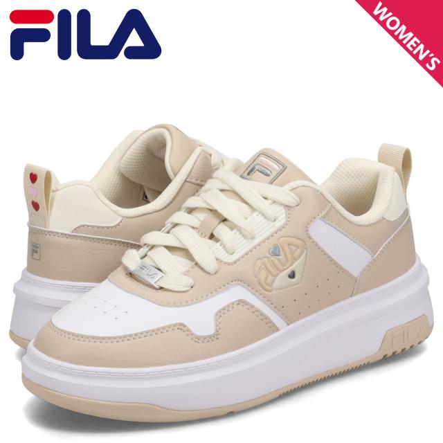 FILA フィラ スニーカー アーケード エボ ハート レディース 厚底 ARCADE EVO HEART ベージュ WFW24029-153