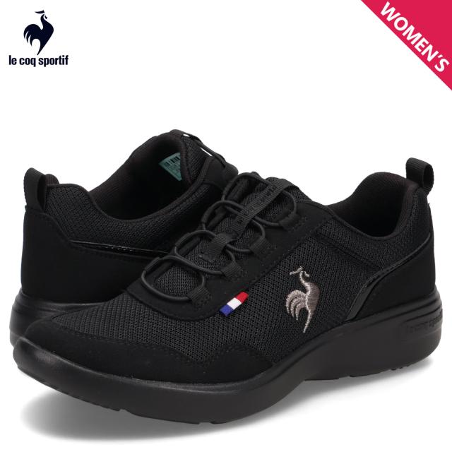 ルコック スポルティフ le coq sportif スニーカー ラ ローヌ レディース 3Eワイズ 軽量 LA RHONE ブラック 黒 LU5SSN08LZ