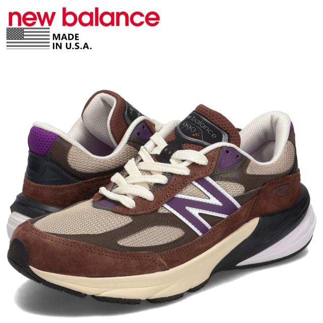 ニューバランス new balance 990 V6 スニーカー メンズ Dワイズ MADE IN USA ブラウン U990OP6