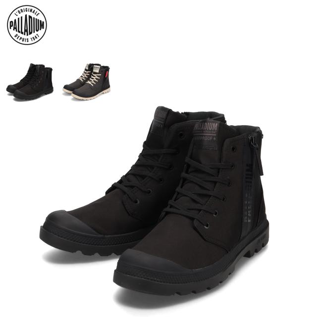 パラディウム PALLADIUM スニーカー パンパ ハイ シーカー 2 メンズ PAMPA HI SEEKER2 LT+WP+ ブラック 黒 74406
