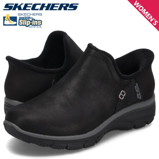 スケッチャーズ SKECHERS スリップインズ RF イージー ゴーイング モダン アワー スニーカー スリッポン レディース ブラック 黒 167872