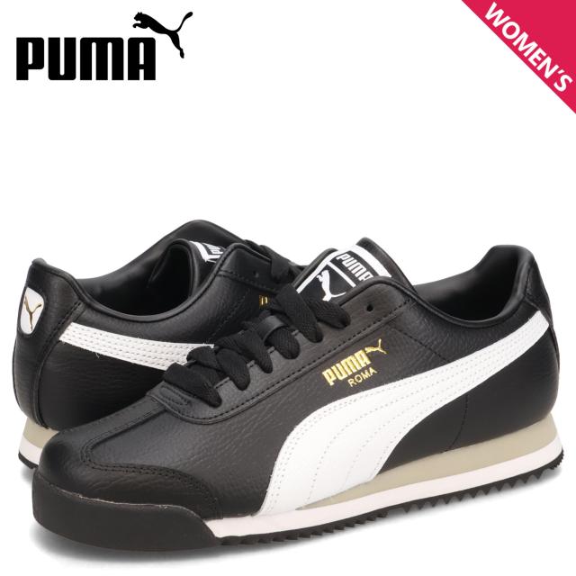 PUMA プーマ スニーカー ローマ 24 スタンダード レディース ROMA 24 STANDARD ブラック 黒 396868-02