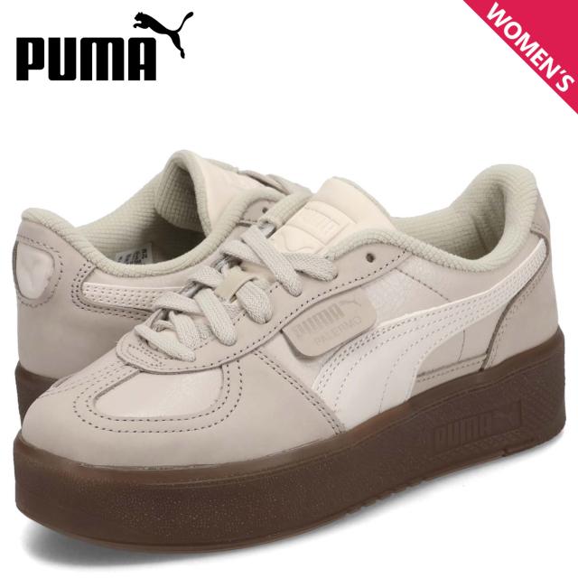PUMA プーマ スニーカー パレルモ エレヴァータ プレミアム ウィメンズ レディース PALERMO ELEVATA PRM WNS ブラウン 401284-01