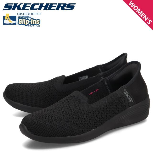 スケッチャーズ SKECHERS スリップインズ アリア スイート ボイス スニーカー スリッポン レディース SLIP-INS ブラック 黒 158873
