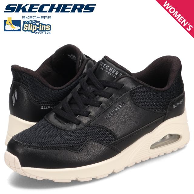 スケッチャーズ SKECHERS スリップインズ ウノ バンクシア スニーカー レディース SLIP-INS UNO-BANKSIA ブラック 黒 177117W