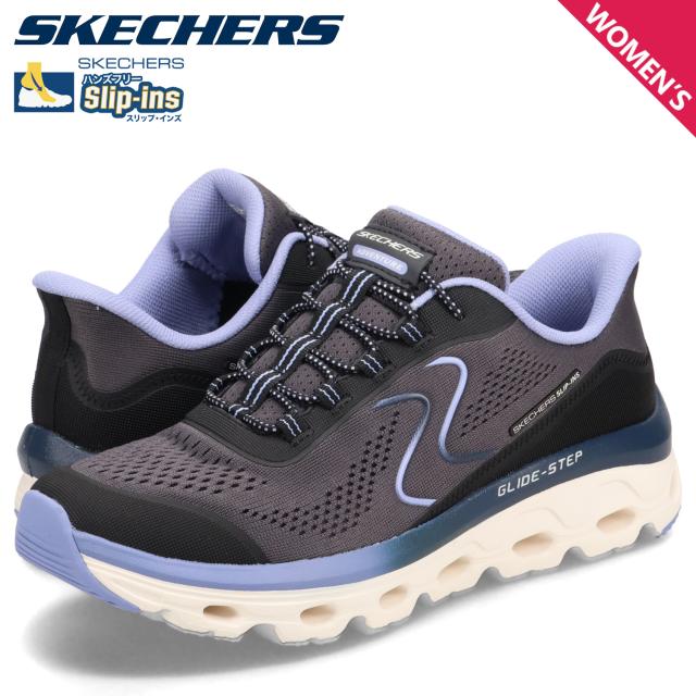 スケッチャーズ SKECHERS スリップインズ グライドステップ ソール スニーカー レディース SLIP-INS ブラック 黒 180272