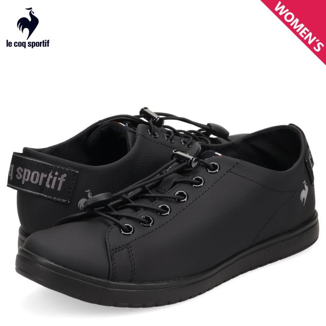 ルコック スポルティフ le coq sportif スニーカー LA アルマ T+R SM レディース 軽量 LA ALMA T+R SM ブラック 黒 LU5SRS05LZ