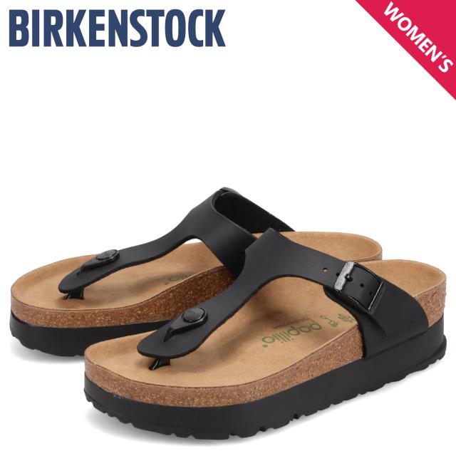 ビルケンシュトック BIRKENSTOCK サンダル ギぜ レディース 普通幅 厚底 GIZEH ブラック 黒