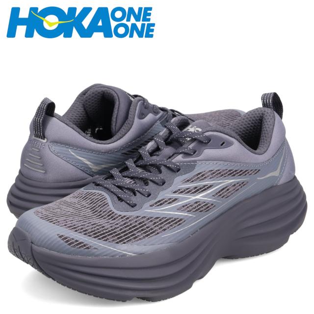 ホカオネオネ HOKA ONE ONE スニーカー ボンダイ 8 TS ケイジド メンズ BONDI 8 TS CAGED グレー 1155391-CYG