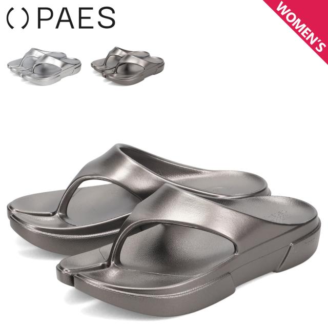 PAES ペイズ サンダル リカバリーサンダル レディース FLIP FLOP L LINE シルバー ダーク グレー PAES_01_Flip_Flop_M_