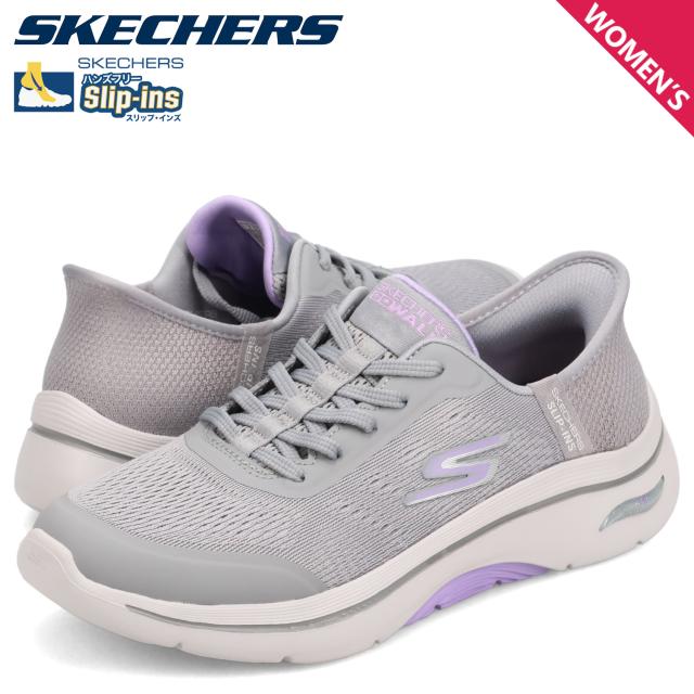 スケッチャーズ SKECHERS スリップインズ ゴーウォーク アーチフィット 2.0 スニーカー レディース SLIP-INS グレー 125319