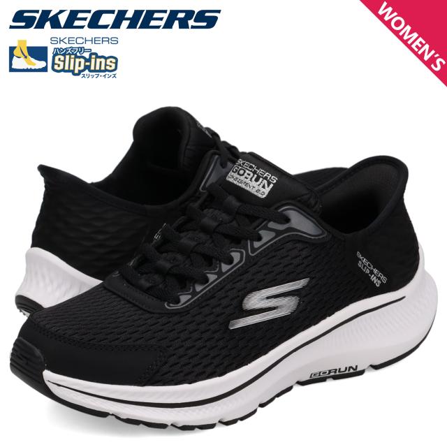 スケッチャーズ SKECHERS スリップインズ ゴーラン コンシステント 2.0 エンデュア スニーカー レディースブラック 黒 128615-BKSL