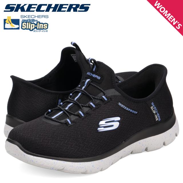 スケッチャーズ SKECHERS スリップインズ サミッツ ベスト チョイス スニーカー レディース 防水 SLIP-INS SUMMITS BEST CHOICE ブラック 黒 150199W-BKLB