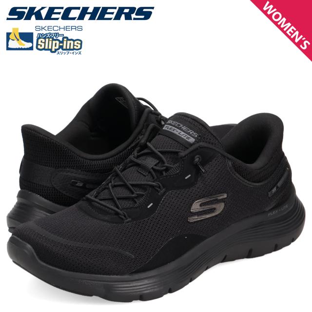 スケッチャーズ SKECHERS スリップインズ フレックス アピール 5.0 イージー ブリージー スニーカー レディース SLIP-INS FLEX APPEAL 5.0 EASY BREEZY ブラック 黒 150218-BBK