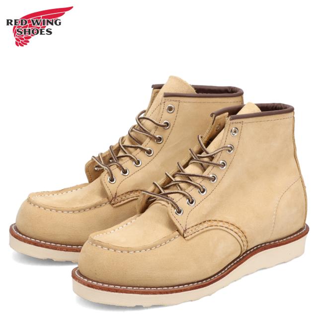 レッドウィング RED WING SHOES ブーツ 6インチ クラシック モック メンズ 本革 Dワイズ 6-INCH CLASSIC MOC ベージュ 8833