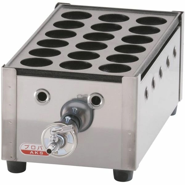 GTK7801 関西式たこ焼器（１８穴） １枚掛 ＬＰガス 荒木金属製作所 TKG 1枚掛LPガス 関西式たこ焼器1枚掛