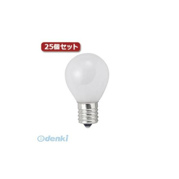 【個数：1個】直送　代引不可・同梱不可　KS351736FX25 YAZAWA クリプトンミニランプ 40W形 口金E17 フロスト25個セット