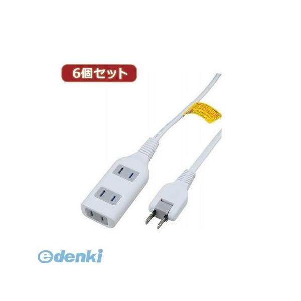 【個数：1個】Y02S3010WHX6  直送　代引不可・同梱不可 YAZAWA 【6個セット】耐トラ付タップ3個口