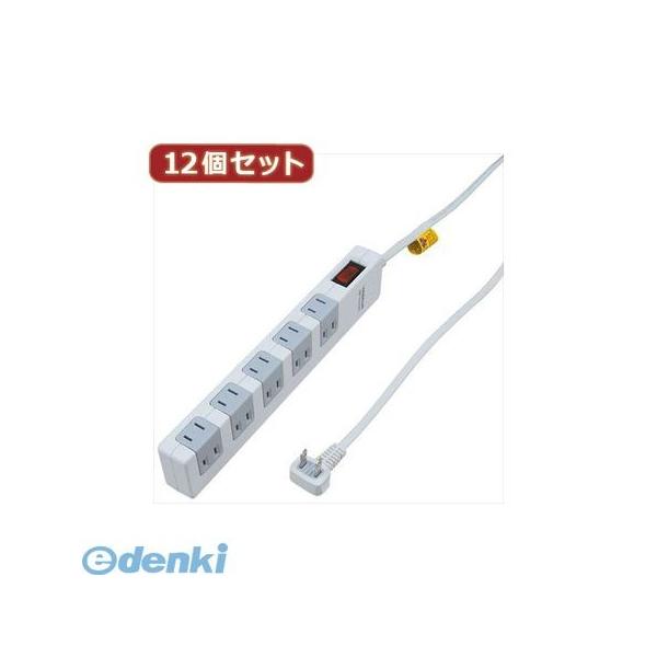 Y02FSBK1015WHX12  直送　代引不可・同梱不可 YAZAWA 【12個セット】 雷ガード・ブレーカー集中SW付10個口