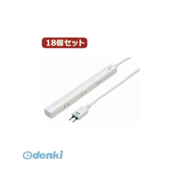 Y02YJKP702WHX18  直送　代引不可・同梱不可 YAZAWA 【18個セット】 3P対応スリムタップ7個口