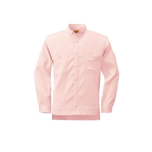 4930269025697 SMART WORK WEAR SW505 メンズ／レデイース2WAYシヤツ 色：パウダーローズ サイズ：L