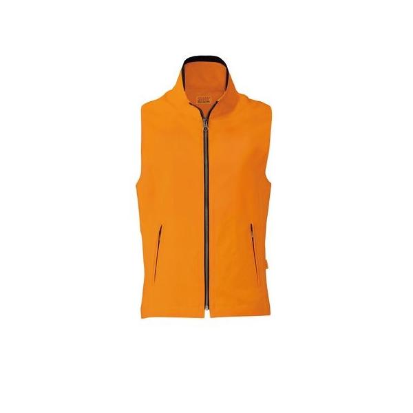 4930269133569 SMART WORK WEAR SW528 メンズ・レデイーススタツフベスト 色：オランジユ サイズ：S