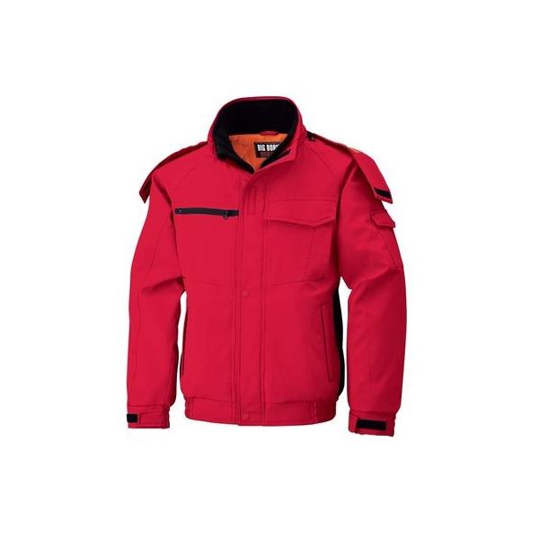 4930269201602 bigborn 8236 ボウカンジヤケツト 色：レツドXブラツク サイズ：5L