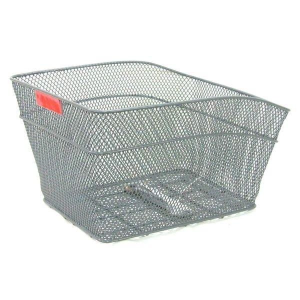 4938915706358 アサヒサイクル メッシュ後カゴ グレー サイズ W340 H230 D400 【金具付】12個セット RB−10