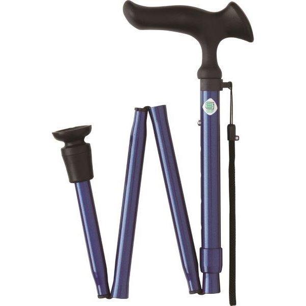 4977626733581 【5個入】かるがもE 折畳S ブルー【キャンセル不可】 フジホーム WB3742 ステッキ 折畳Sブルー