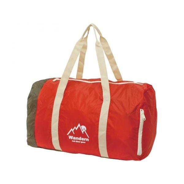 4988441807081 【10個入】ワンデルン パッカブルダッフルバッグ レッド 400862201【キャンセル不可】