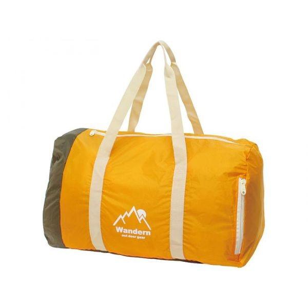 4988441807104 【10個入】ワンデルン パッカブルダッフルバッグ オレンジ 400862203【キャンセル不可】 丸和貿易