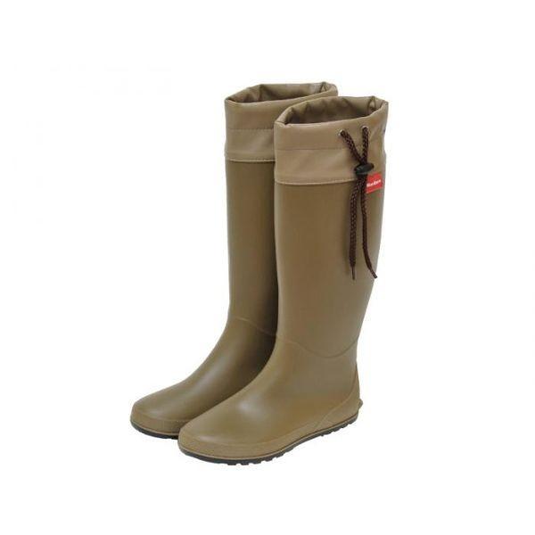 4988441808439 【5個入】フォールディングレインブーツ （M） ブラウン 400865601【キャンセル不可】