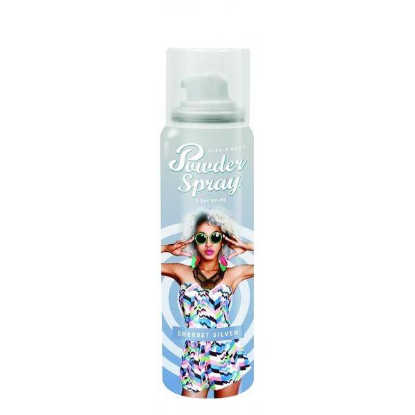 4989868012058 【12個入】カラーパウダースプレー シャーベットシルバー 60g【キャンセル不可】 アレス