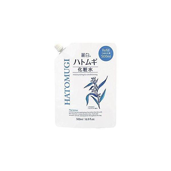 4513574025899 【24個入】 麗白 ハトムギ化粧水 500ml スパウト付【キャンセル不可】 詰替 熊野油脂