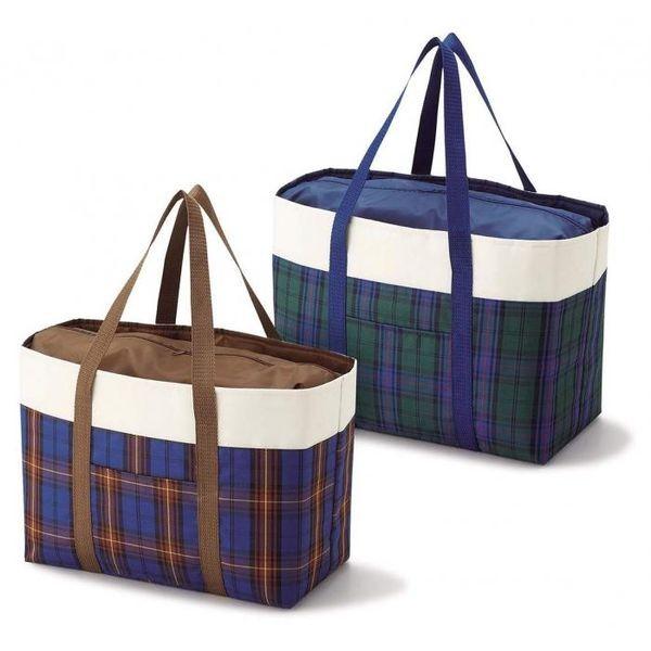 4518972012342 【15個入】 ジャガードチェック レジかごクーラー 2色組【キャンセル不可】