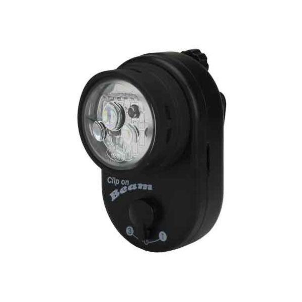 4962644664177 【7個入】 3LED前カゴクリップライト AKU−4304ブラック33979【キャンセル不可】