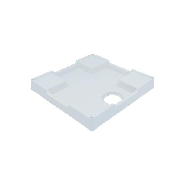 直送 代引不可・他メーカー同梱不可 カクダイ GA-LF038 ガオナ 洗濯機用防水パン 640×640mm 水滴から守る ホワイト GALF038